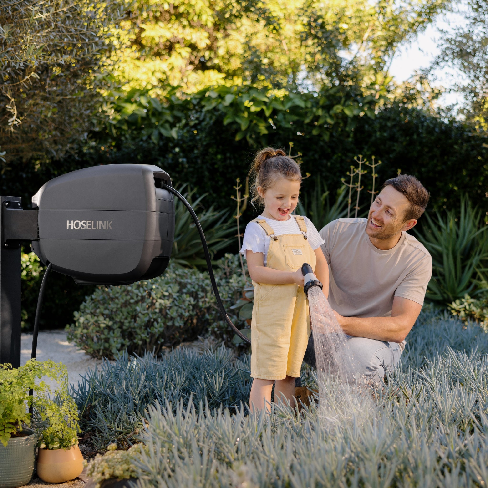 Retractable Garden Hose Reel | 90ft - 100ft | Charcoal | Evolve Series ...